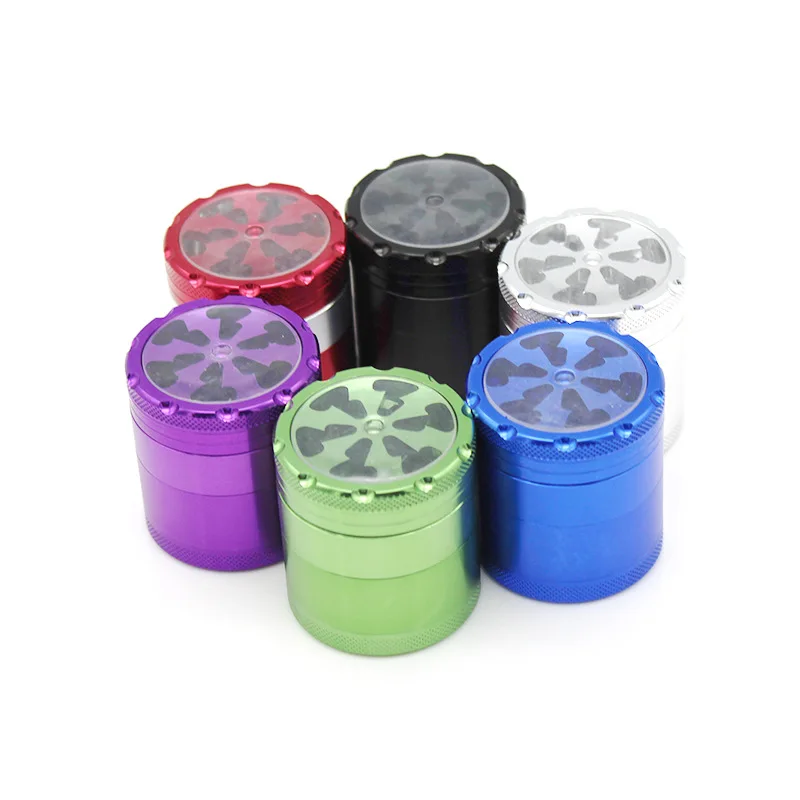 New 40 Mm Four-layers Manual Smoke Grinder Skylight Metal Smoke Grinder ...
