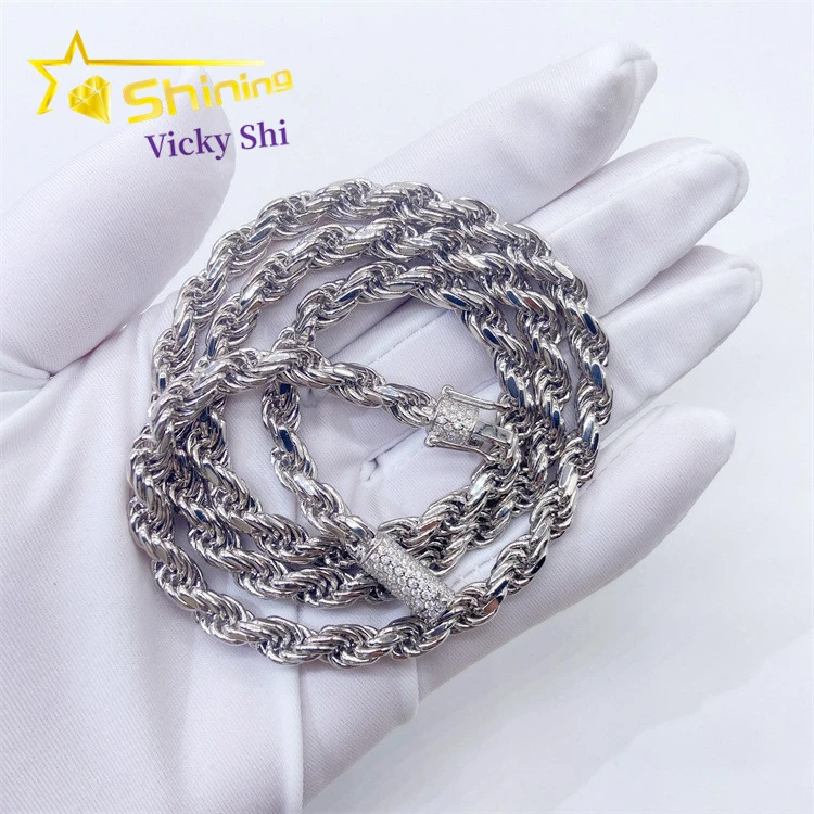 Factory Price Hip Hop Necklace Custom Men Chain High Quality 6MM Width ...