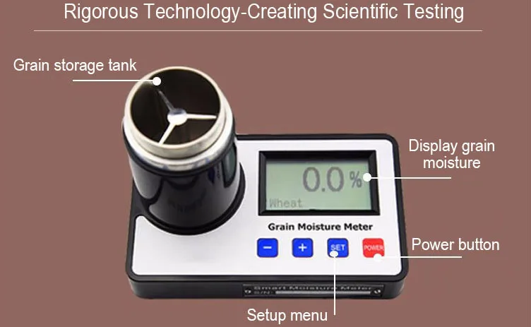 GM006 High Precise Grains Moisture Meter for 22 Kinds Testing
