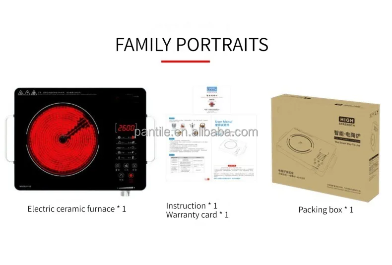 2200w Single Burner Touch Control Clay Pot Stove And Infrared Circuit ...