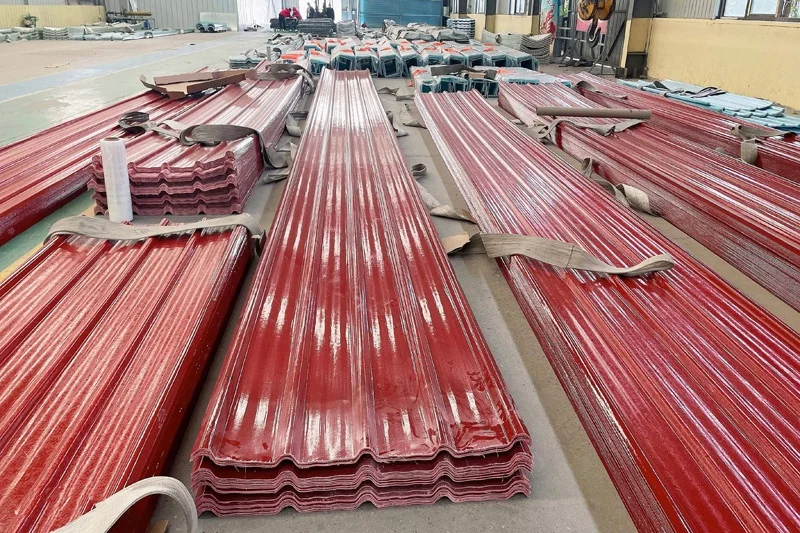 Corrugated FRP Sunlight Sheets - Durable Industrial Roofing