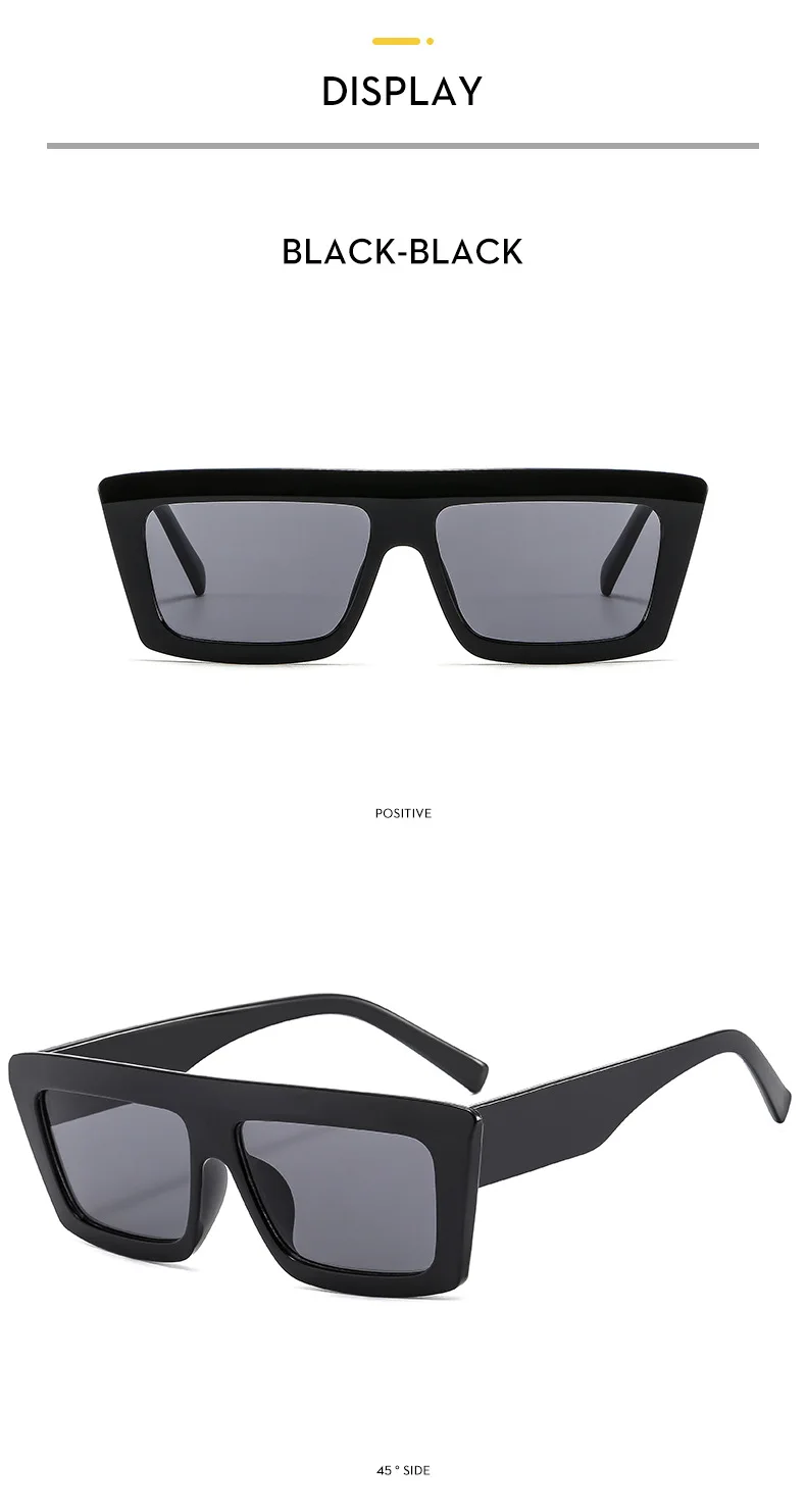 63591new 2022 Rectangle Lens Sunglasses Women Men Luxury Brand Designer ...