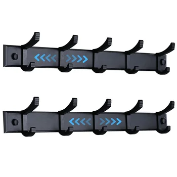Adjustable Coat Rack Wall Mounted Heavy Duty Wall Hooks Rack Organizer ...