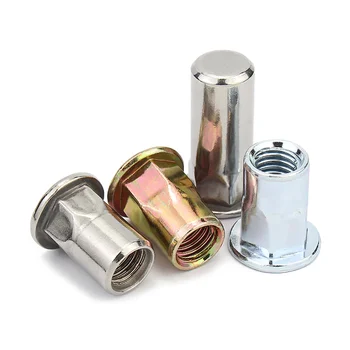 M4 M5 M6 M8 M10 Class 4.8 Carbon Steel Zinc Plated Flat Round Head ...