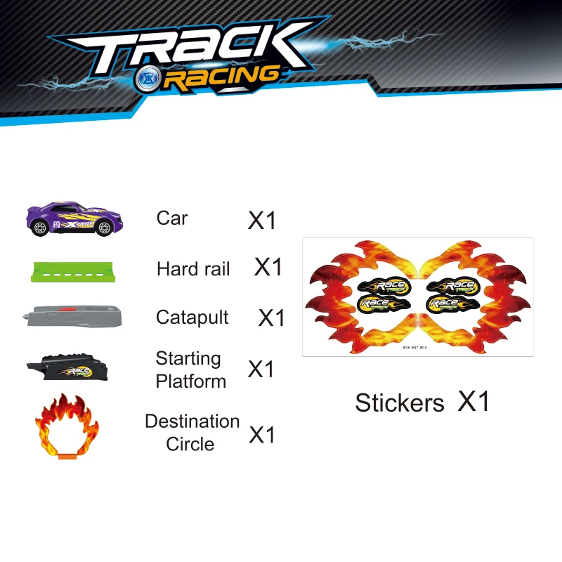 Infinity Loop Toy Track Play Set With Pull Back Wheel Racer Vehicle For ...