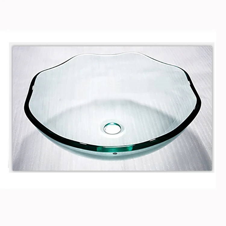 White Oval Wash Basin Countertop Bathroom Glass Bathroom Sink Modern ...