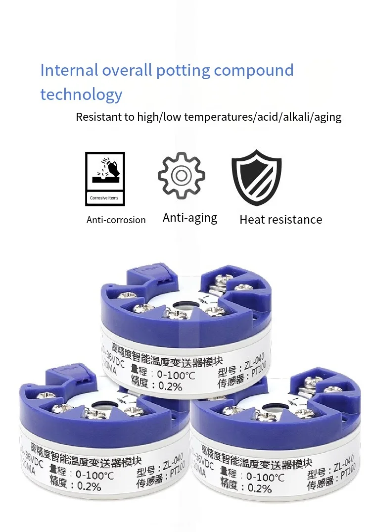 4-20ma Smart RTD & PT100 Programmable Thermocouple Temperature ...