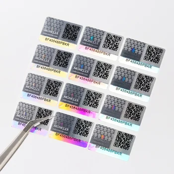 Custom Printing Scratch Off Serial Number Security Hologram Sticker Qr ...