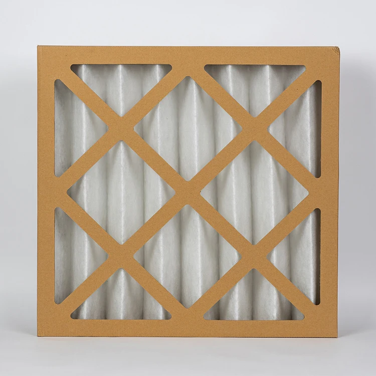 MERV8 Industrial Cardboard Frame Panel G4 Pre Filter Pleated AC Air ...