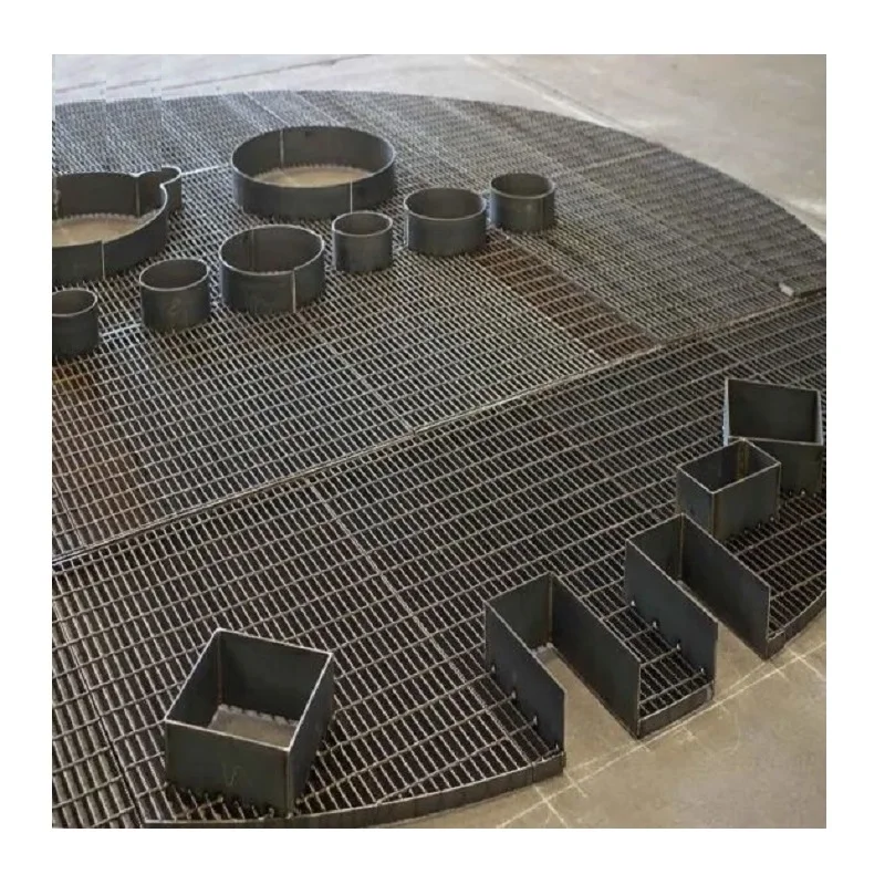 Industrial offshore platform galvanized steel grating with toe board ...