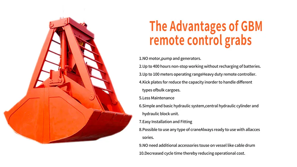 Hydraulic Grab Bucket Clamshell Ship Grab - 5~8T Efficiency