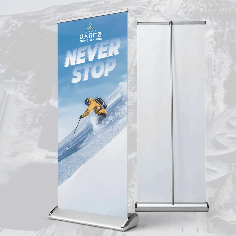 Luxury Roll up Banner - Portable 85X200 with Custom Logo