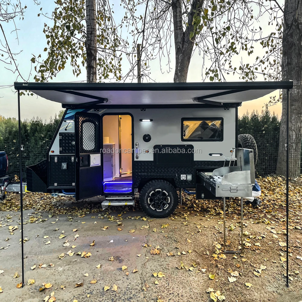 12FT australian standard rv camper travel trailer hybrid caravan off ...