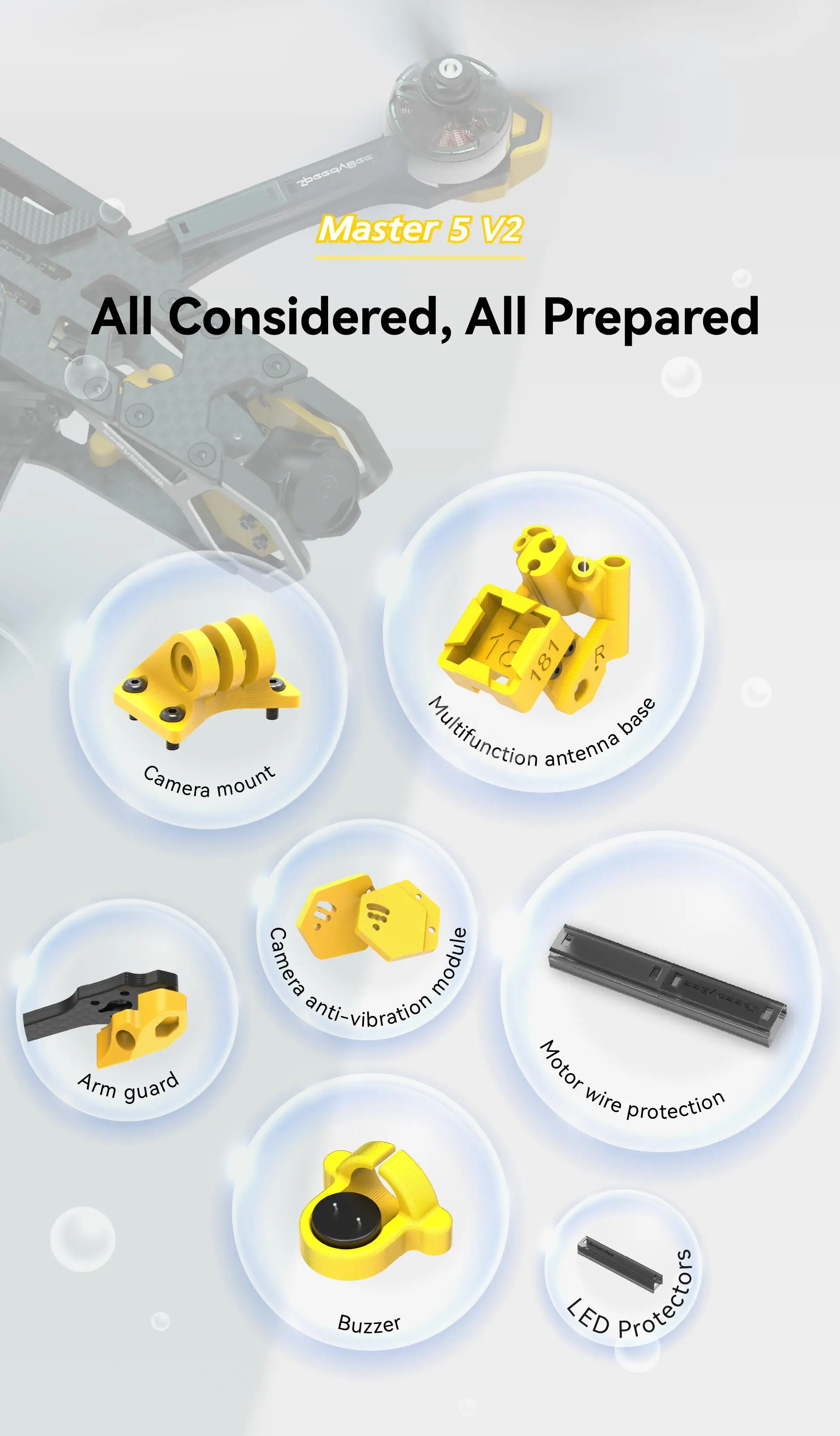 Speedybee Master 5 V2 - FPV Racing Drone with Speedybee F405 V3 Stack