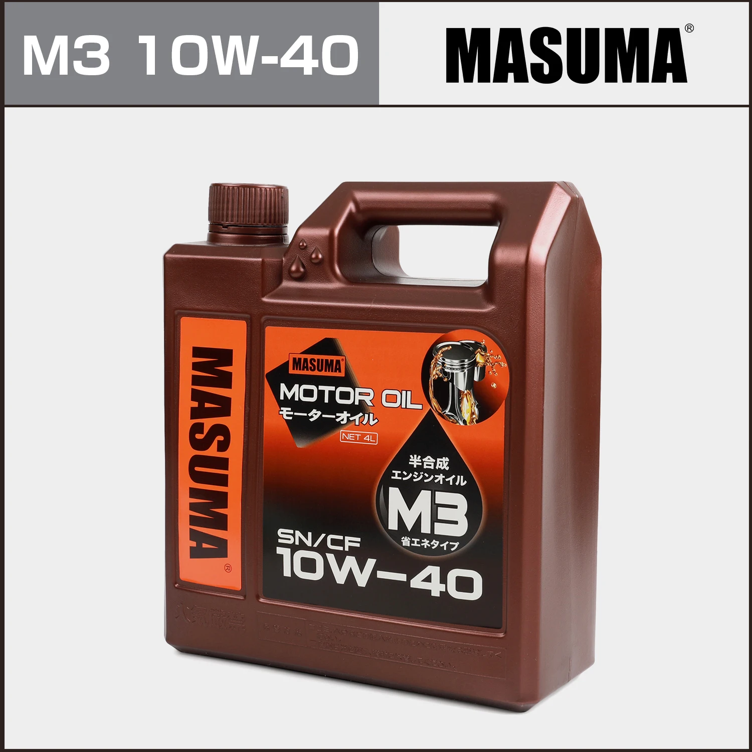 M3 10W-40 SN 4L MASUMA Engine Oil - Reliable Performance