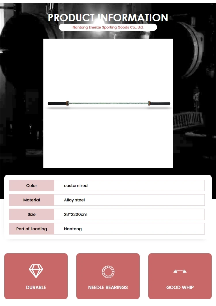 High Quality Weight Lifting Color Camouflage Cerakote Barbell - Buy ...