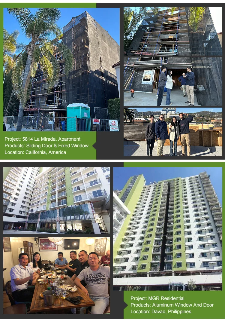 Custom American Hotel Project Glass Thermal Brake Windows