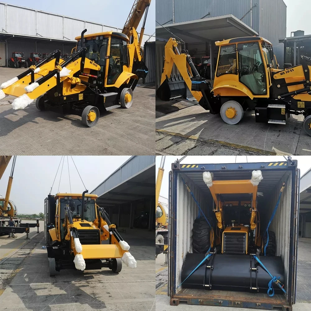4x4 Wheel Drive 100hp Rigid Backhoe Loaders For Construction - Buy ...