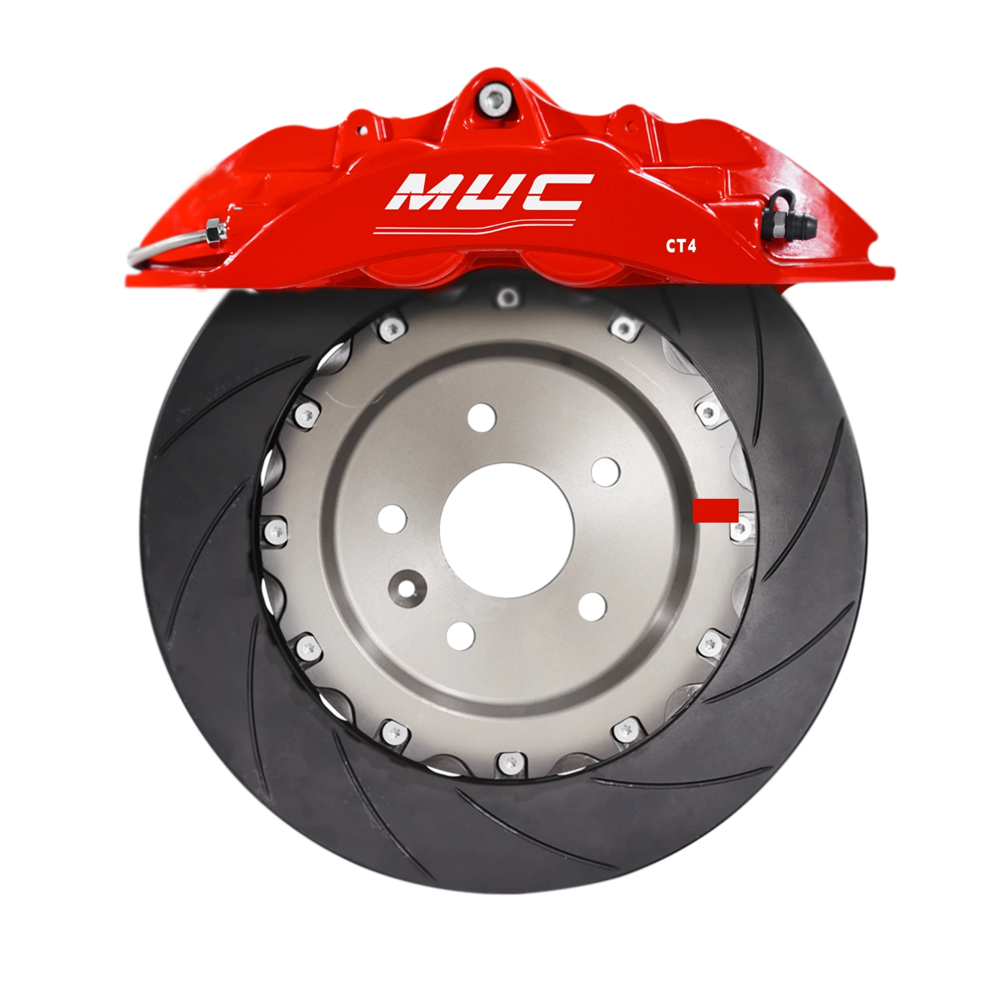 17 Inch Universal 4 Pot Brake Caliper Front Wheel Disc Ceramic Brake ...