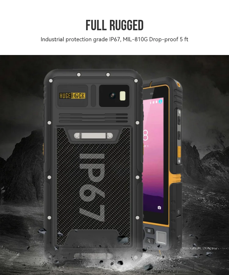 Hugerock T60ex Ip67 Industrial Handheld Terminal Mobile Computer ...