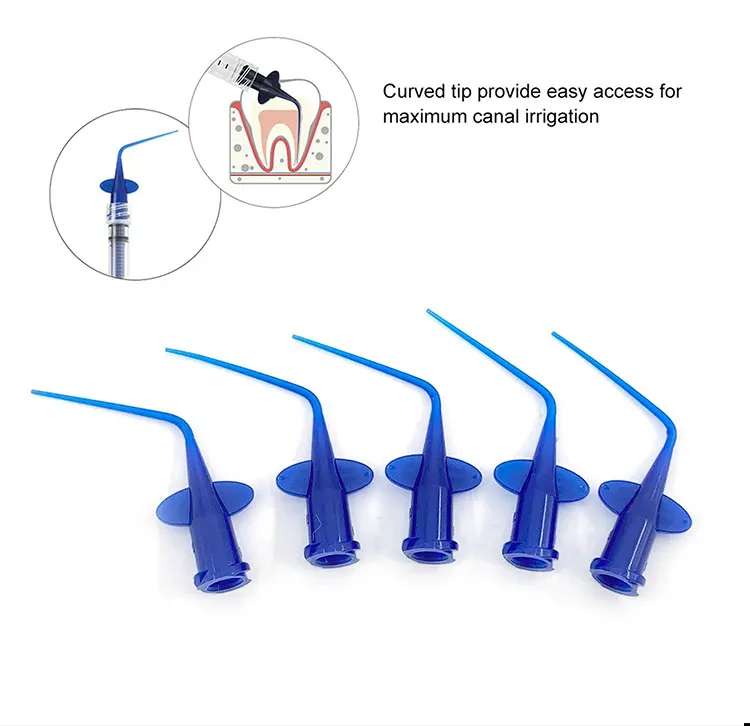 Dental Disposable Plastic Syringe Tip Endo Irrigation Disposable Needle ...