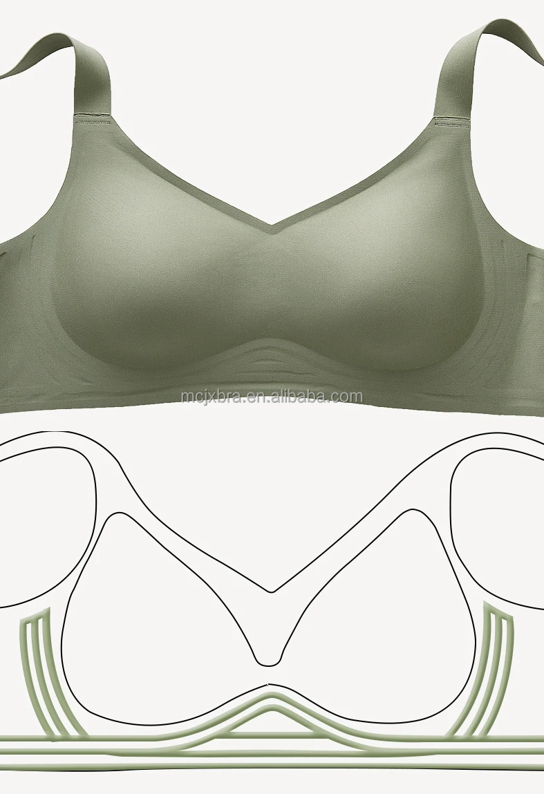 Wireless Bra Plus Size Women’s Underwear XXXL Wide Straps