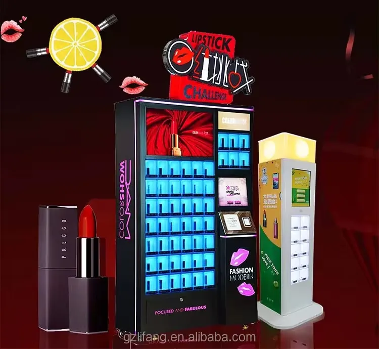 Unmanned Store Smart Lipstick Vending Crane Machine Contactless Beauty ...