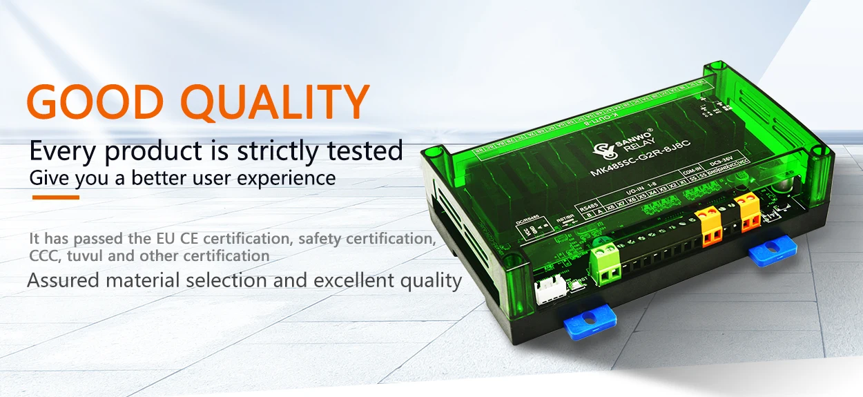 16 Channels RS485 Fused Optocoupler Isolation Relay Module