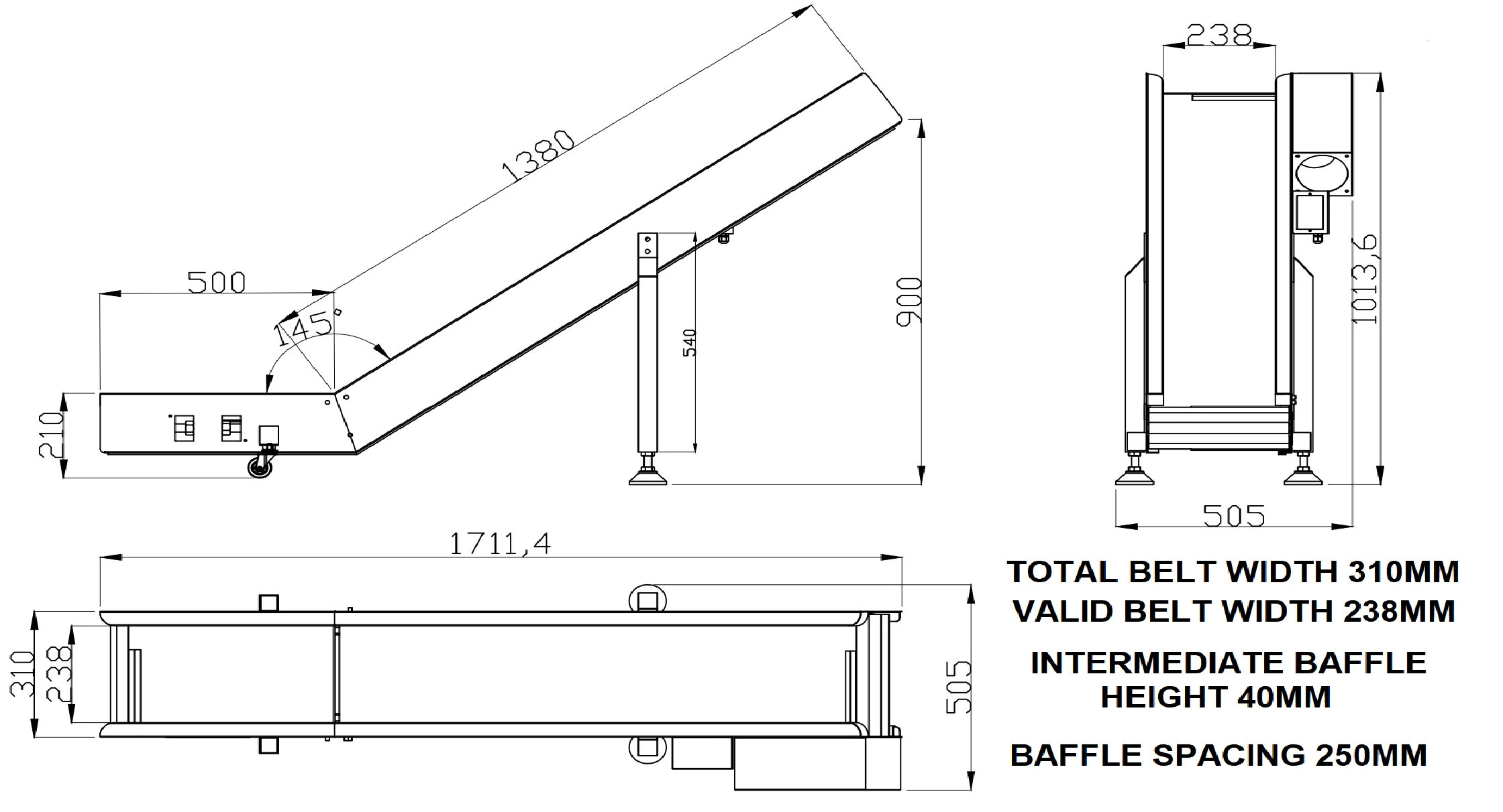Mini Small Miniature Incline Climb Loading Chain Pu Pvc Modular Belt ...