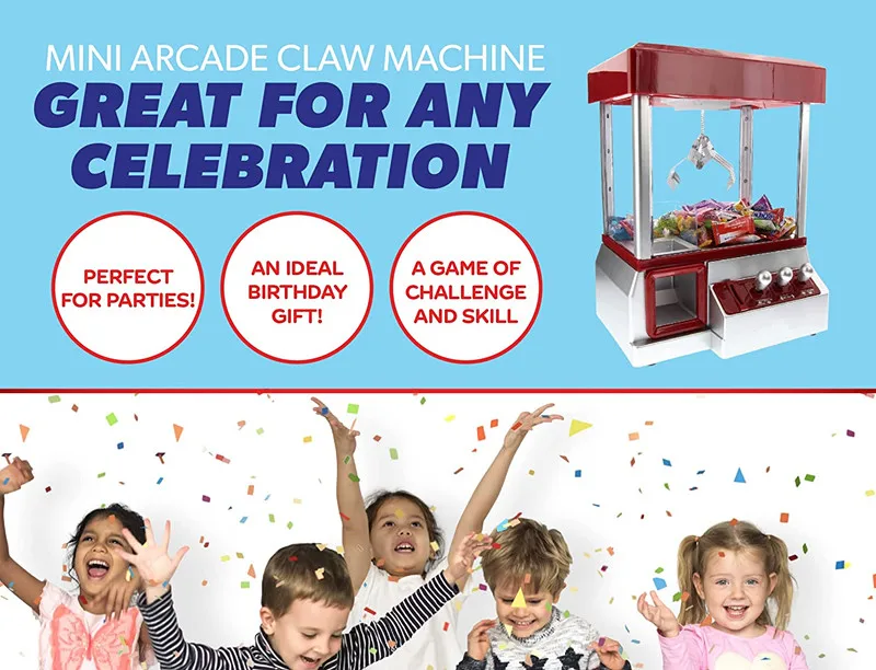New Toys Battery Operated Mini Candy Grabber Machine Claw Machine Toy ...
