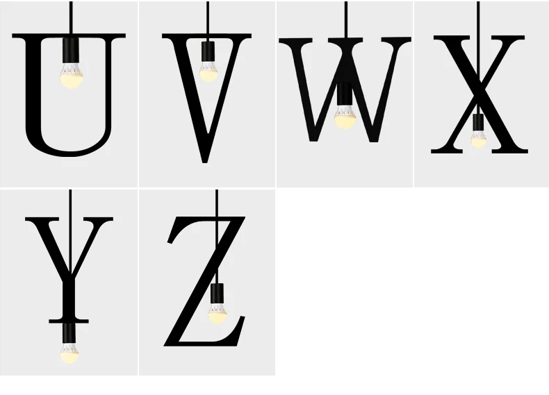 Bar Loft Alphabet Indoor Lighting - Chandeliers & Pendant Lights