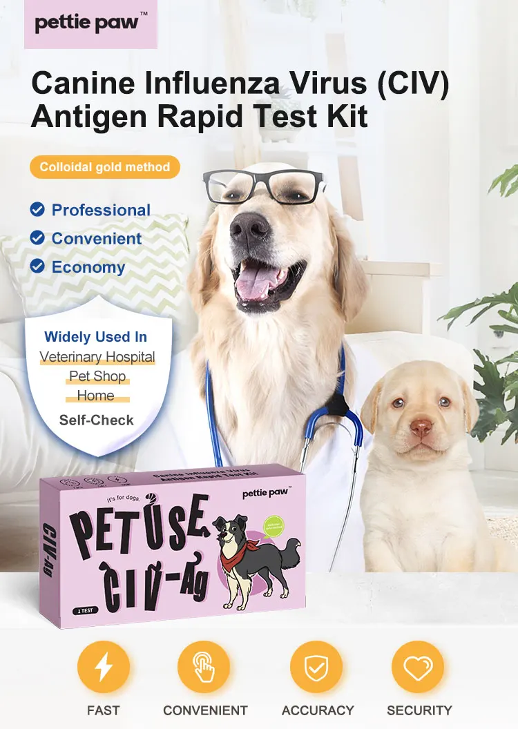 Veterinary Diagnosis Test Solution Canine Influenza Civ Ag Dog Test Kit ...