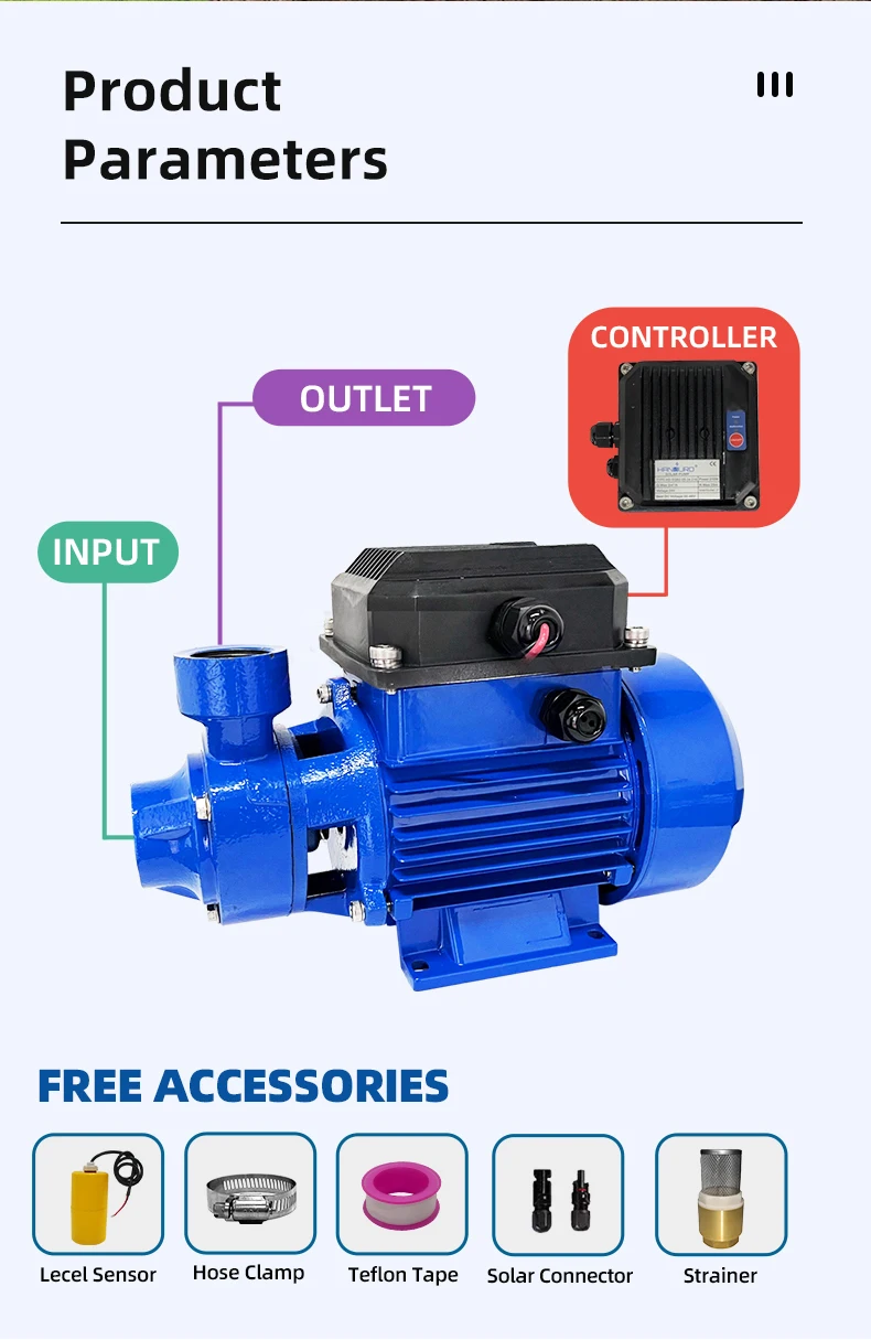 HANDURO Bldc Motor Brushless DC Solar Water Pump for Ag