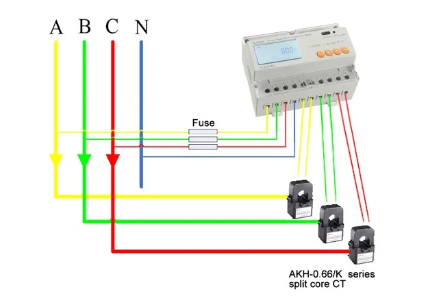 Acrel 3-phase Energy Meter With 3 Clamps Dtsd1352-ct/c With Rs485 Easy ...