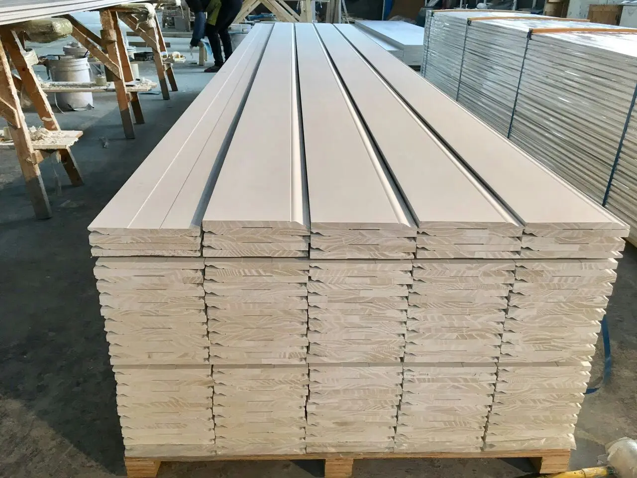White Primed Finger Joint Pine Baseboard Wood Trim 1x2,1x4,1x6,1x8,1x10