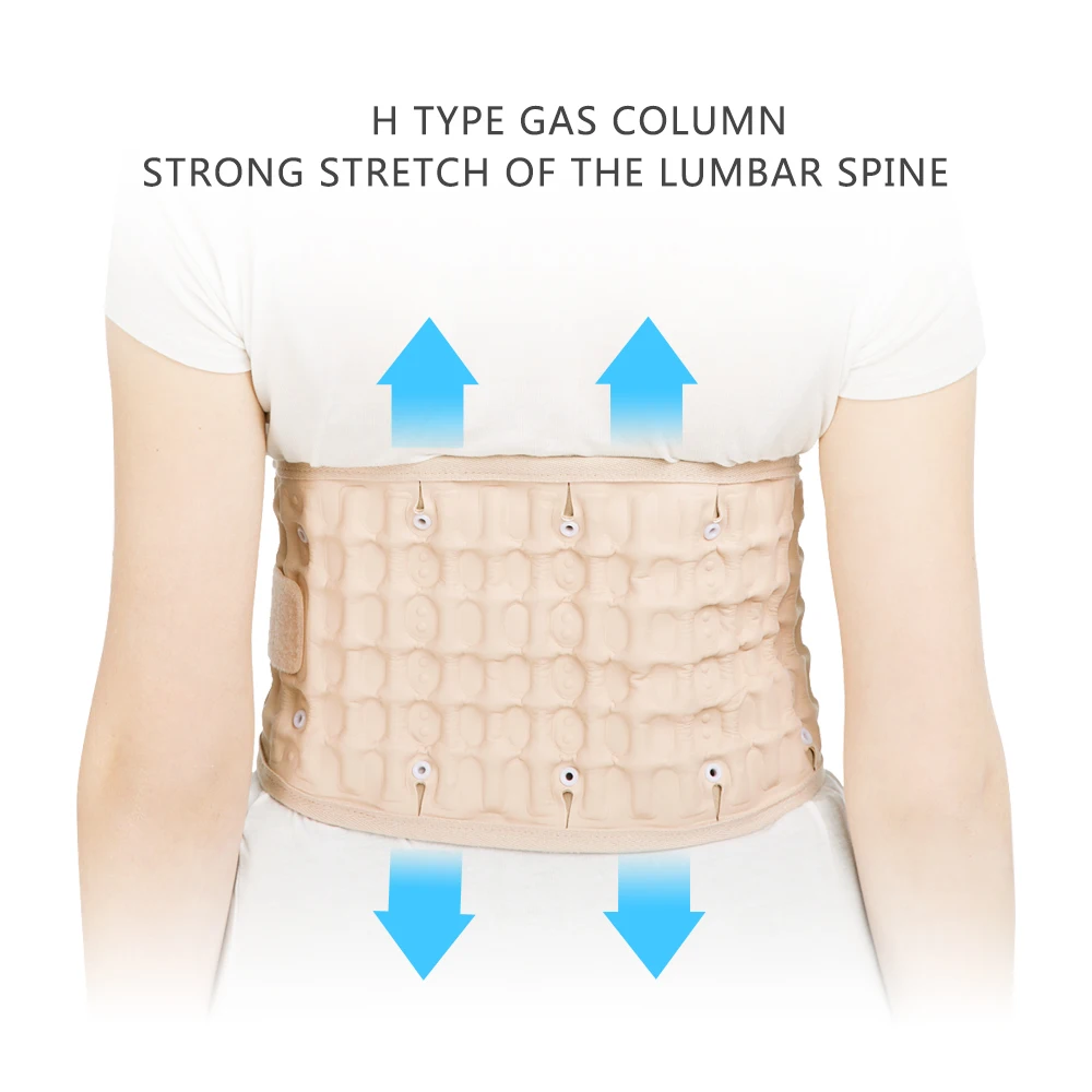Spinal Decompression Lumbar Air Traction Belt Waist Support Brace for ...