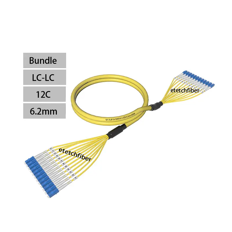 Fibre Optique Ftth Indoor Bundle Cable 12 Core Sm Sc Fiber Optic Patch ...