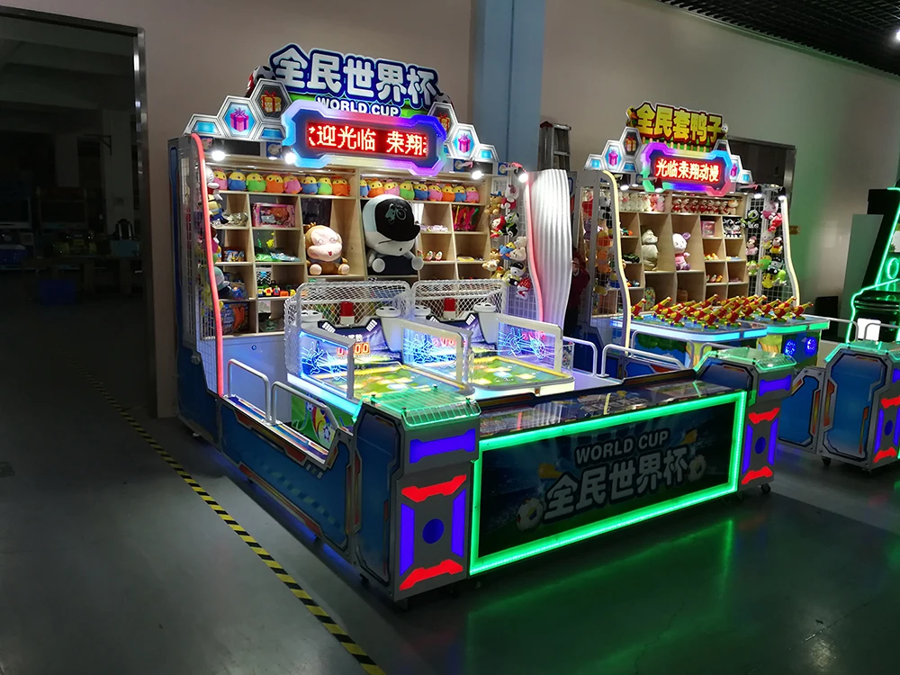RongXiang Factory's Mini Double Player World Soccer Coin Pusher Machine ...