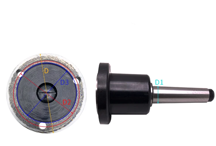 Rotary Type Morse Taper Mt2 Mt3 Mt4 Mt5 Lathe Chuck Shank Flange 3 Jaw ...