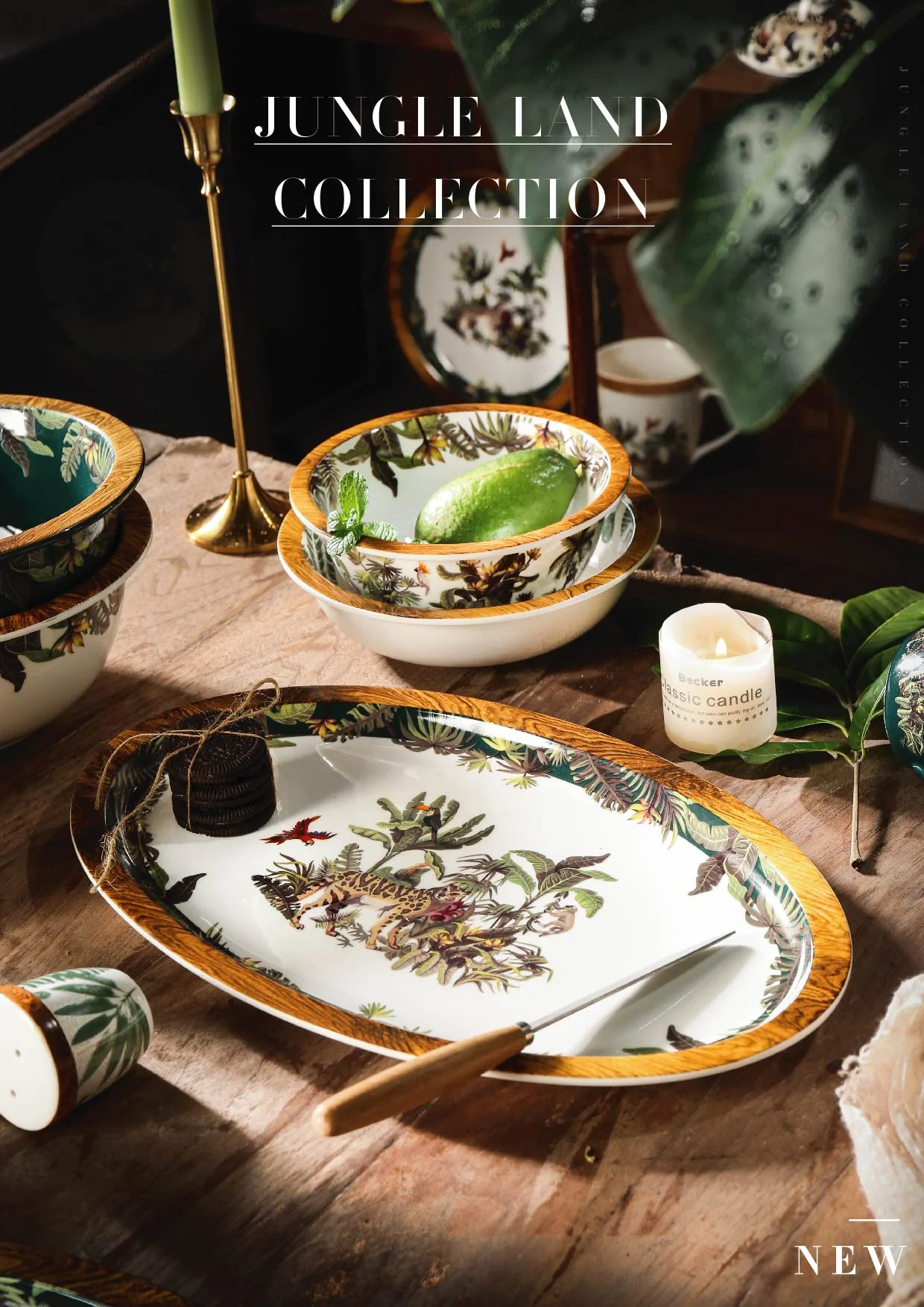 Wholesale Exquisite Luxury Fine Bone China Dinner Set Ceramic Green ...