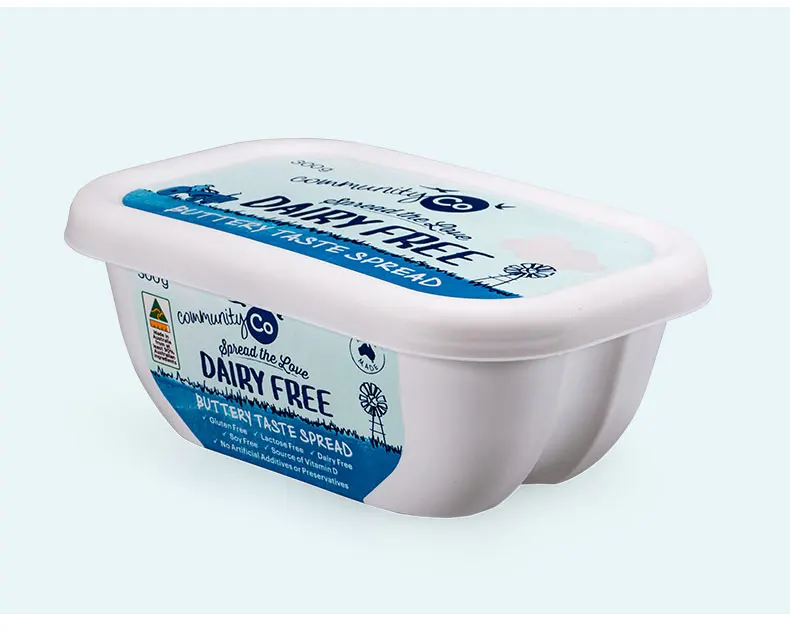 300g Plastic Butter Food Packaging Container - Customizable Margarine ...