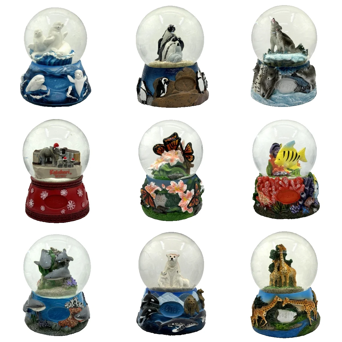 Animal Snowball Resin Craft Snow Globe Music Box Octave Box Drifting ...