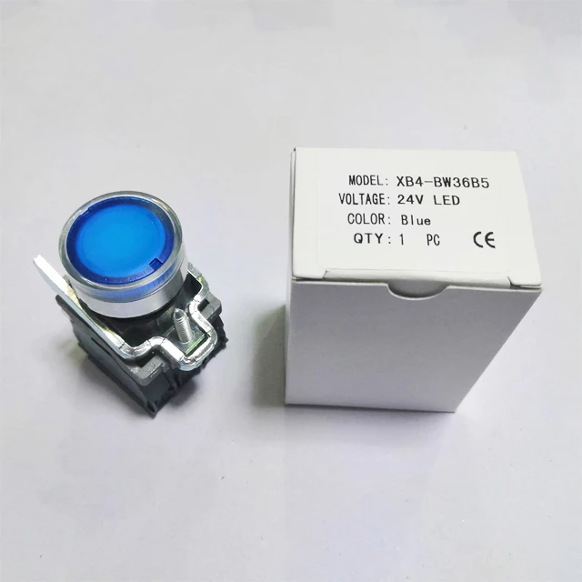 22 Mm Xb4 Series Metal Modular Push Buttons With 24v Pilot Lights - Buy ...