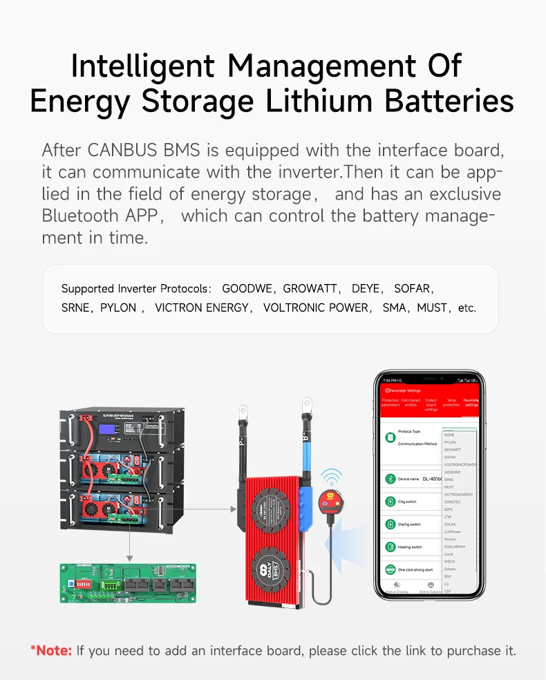 Bms E Bike Solar System Smart Lfp Lithium Lifepo4 Cell Ev Battery ...