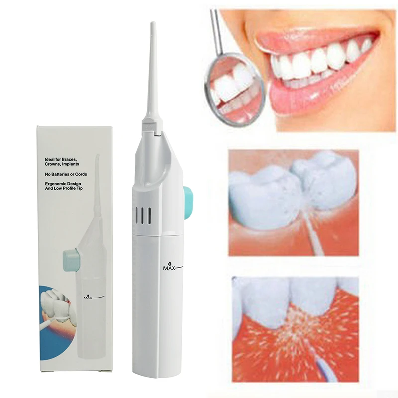 Professional Clean Teeth Ultrasonic Portable Black Water Flosser Tooth ...
