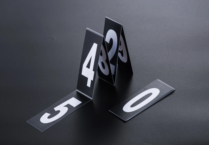 Foldable Flip Numbers Chart, Supermarket Display Price Chart in Sign ...