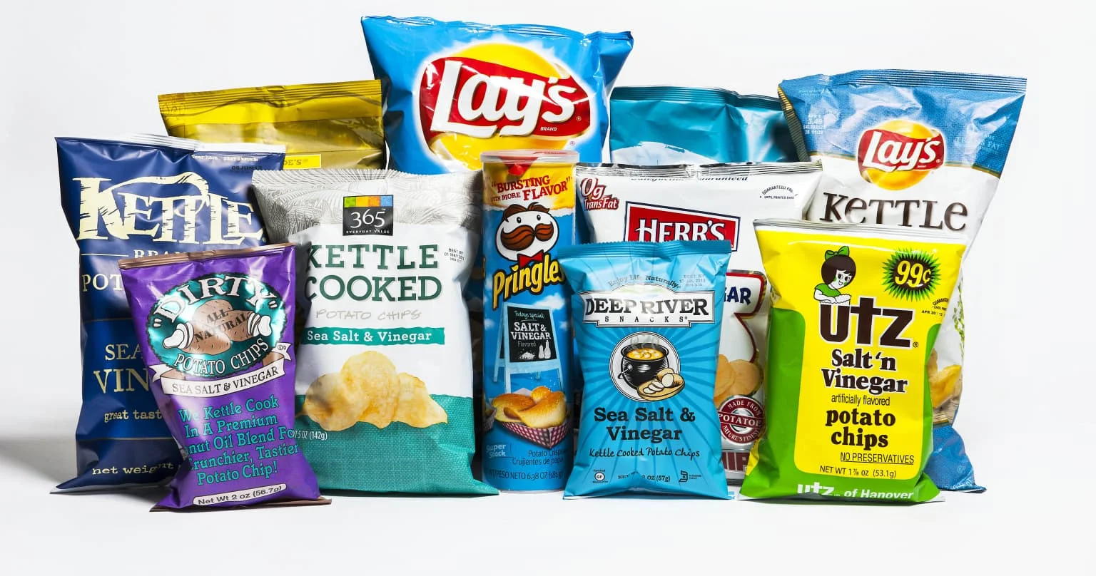 Empty Yellow Bags Potato Chips Bag,Disposable Laminated Heat Sealing ...