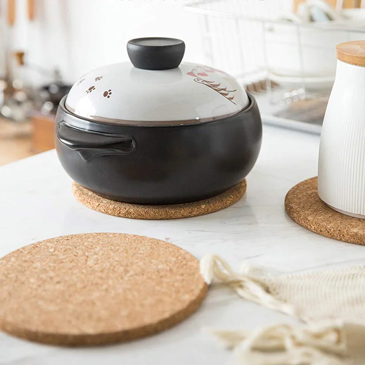 Factory Supply Wholesale Custom Printed Logo Coaster Cork Absorbent ...