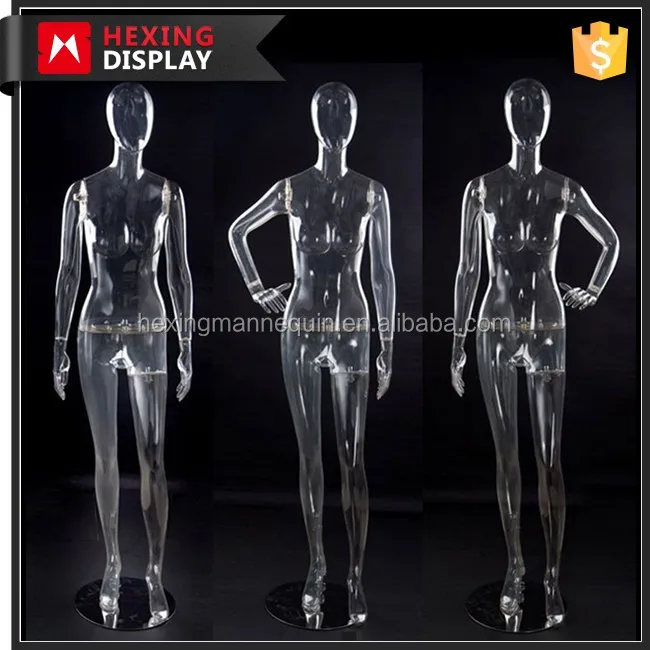 Transparent Full Body Female Mannequin - Perfect for Display
