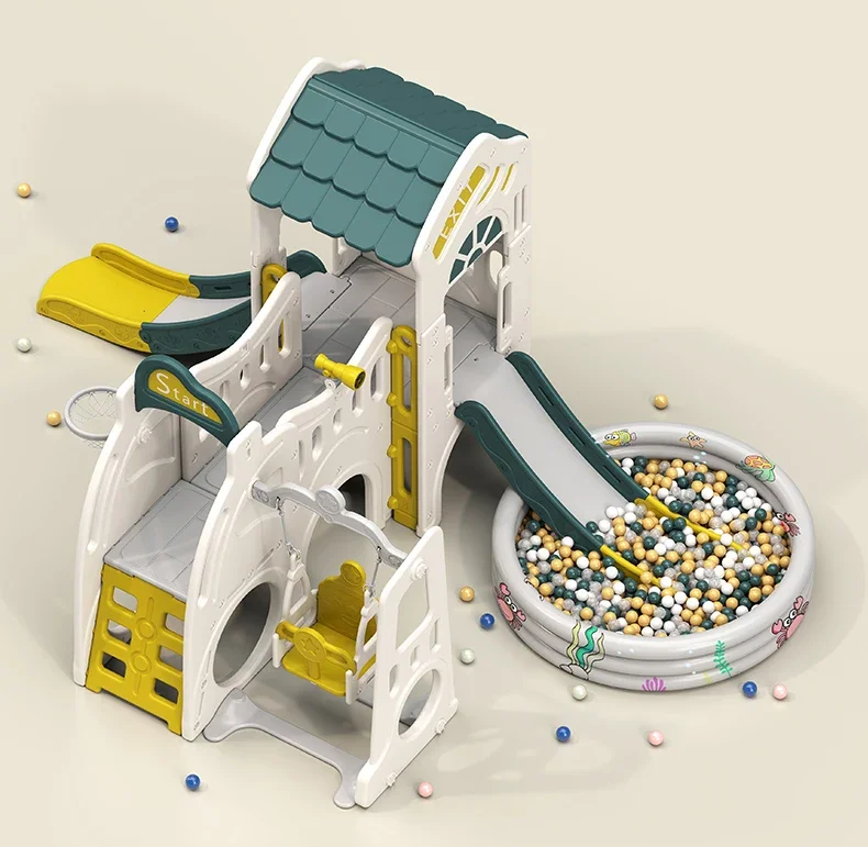 Wholesale Multi-Functional Plastic Slide Combination for Kids